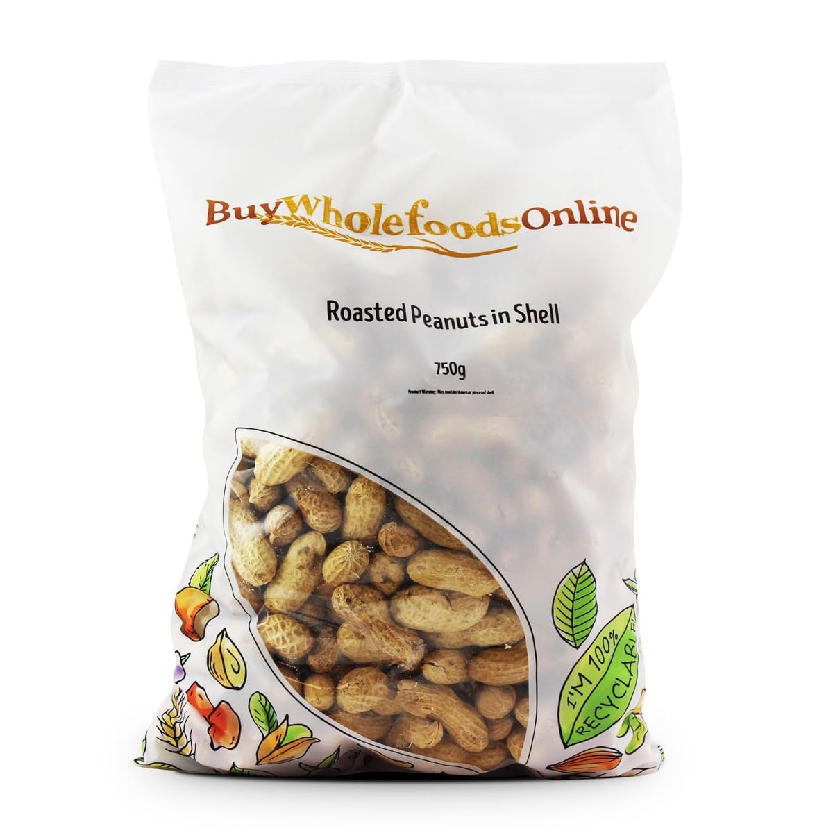 Peanuts, Roasted in Shell 750g (BWFO) : Amazon.co.uk: Grocery