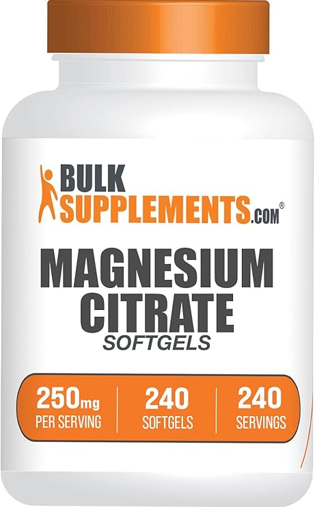 Amazon.com: BulkSupplements.com Magnesium Citrate Softgels - Magnesium ...