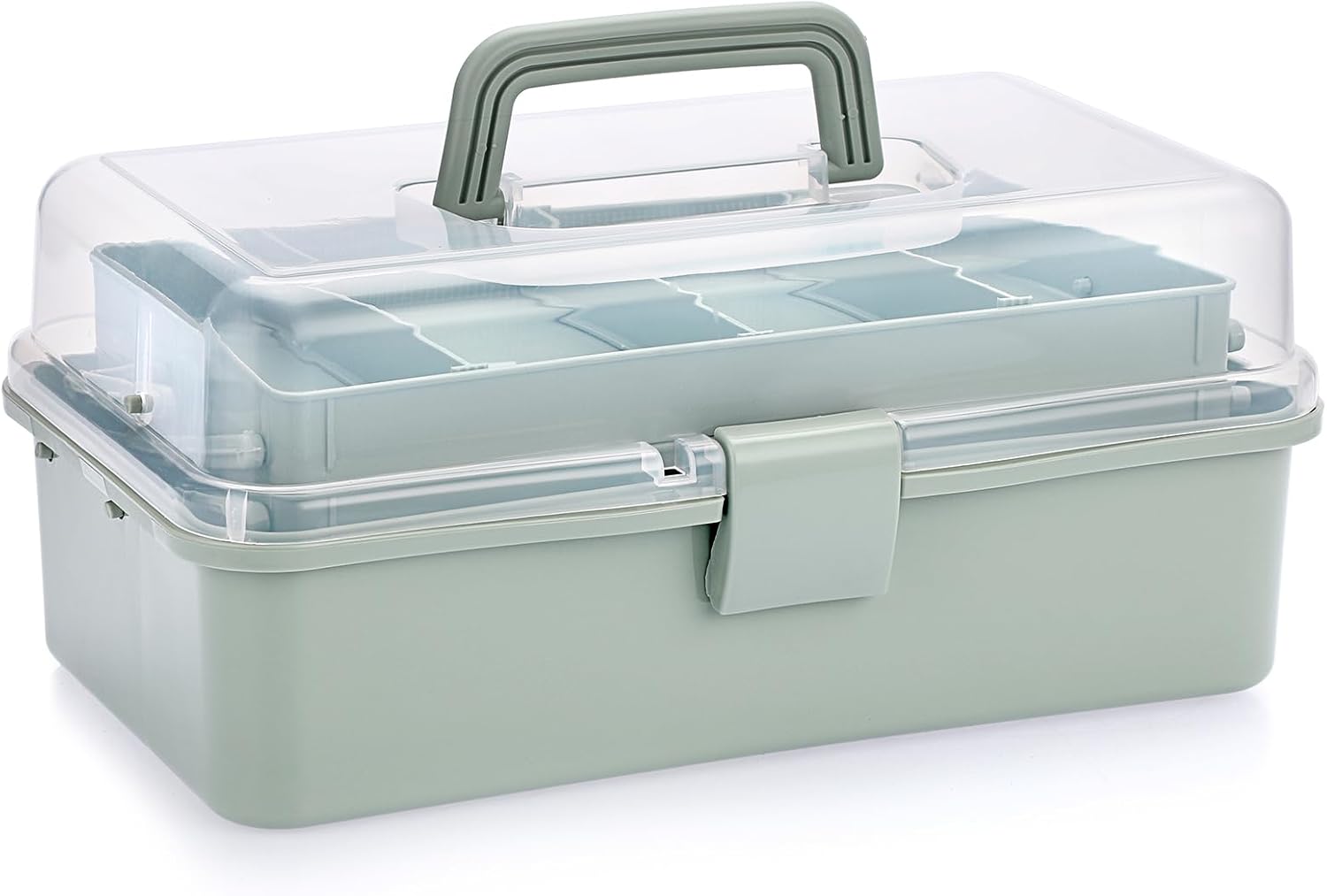 IGNPION 3 Layer Craft Stackable Storage Box 7-compartment Mulit Purpose ...