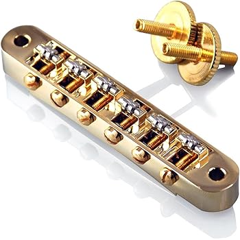VANSON Chrome Roller Saddle Bridge for Gibson Les Paul, SG, ES Dot ...