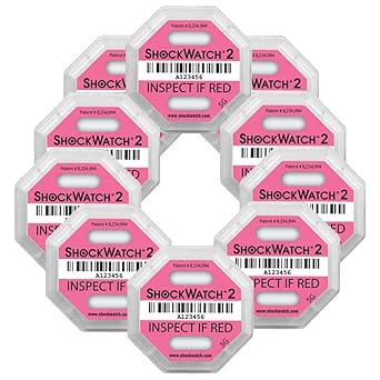SpotSee ShockWatch Impact Indicator (Pack of 10, Pink, 5G) : Amazon.in ...