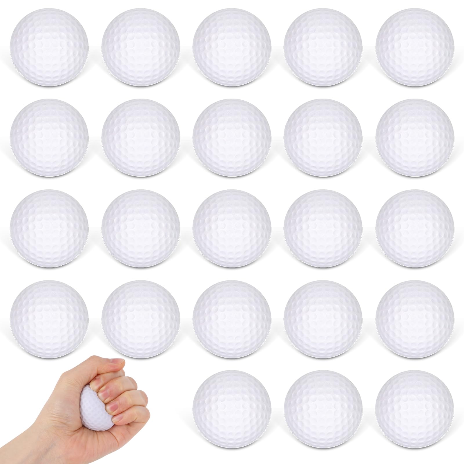 Amazon.com: LovesTown 24PCS Golf Stress Ball, Foam Golf Practice Balls ...