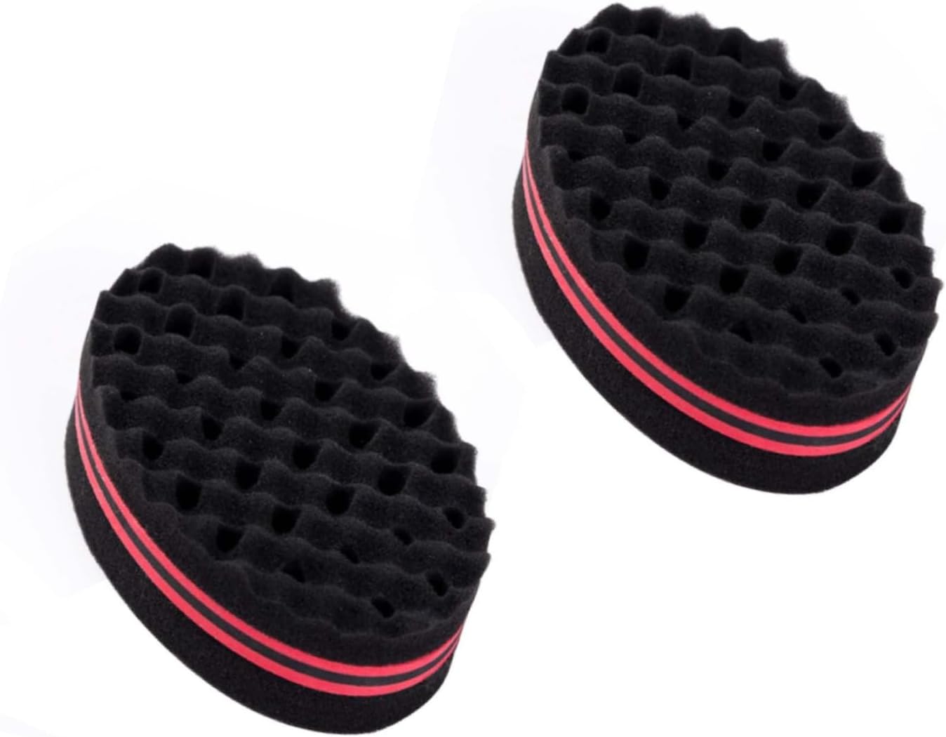 2pcs Double-Sided Afro Hair Sponges for Perfect Curls, Twists, and ...
