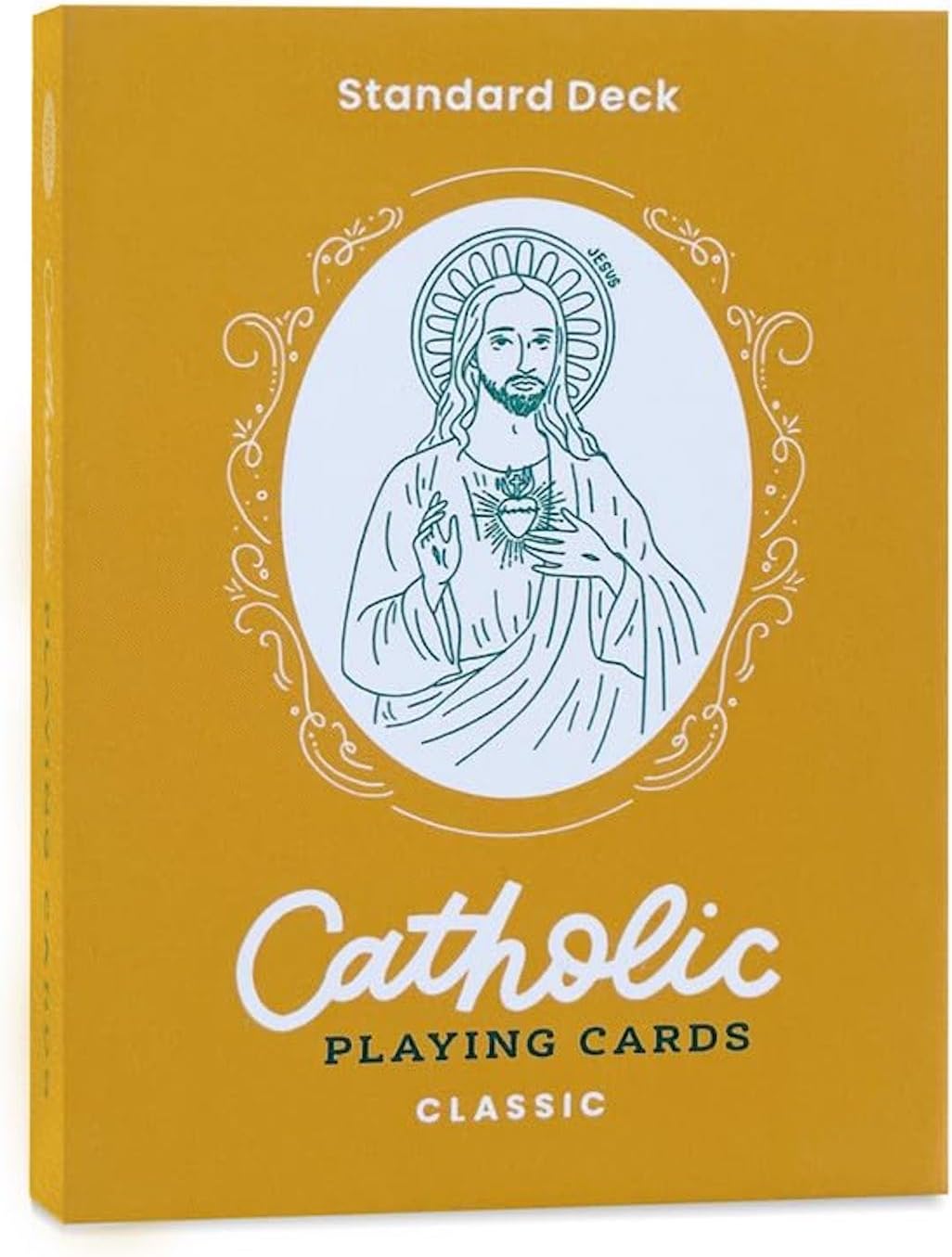 Amazon.com: Catholic Playing Cards - 54 Card Deck with Magnetic Box ...