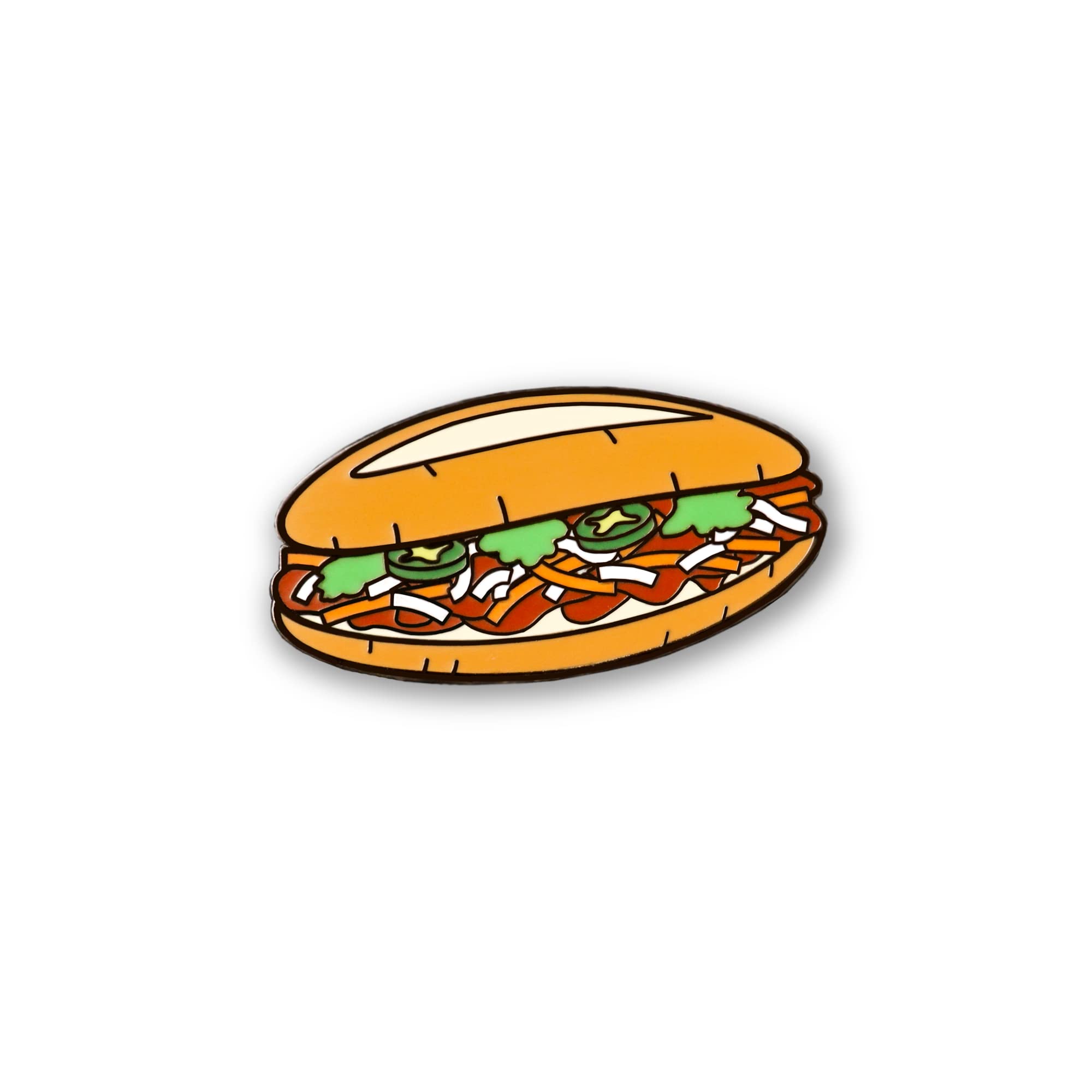 Amazon.com: On Point Pins Vietnam: Banh Mi Sandwich Brooch Badge Enamel ...