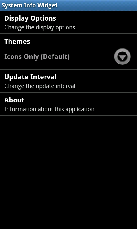 System Info Widget - App on Amazon Appstore