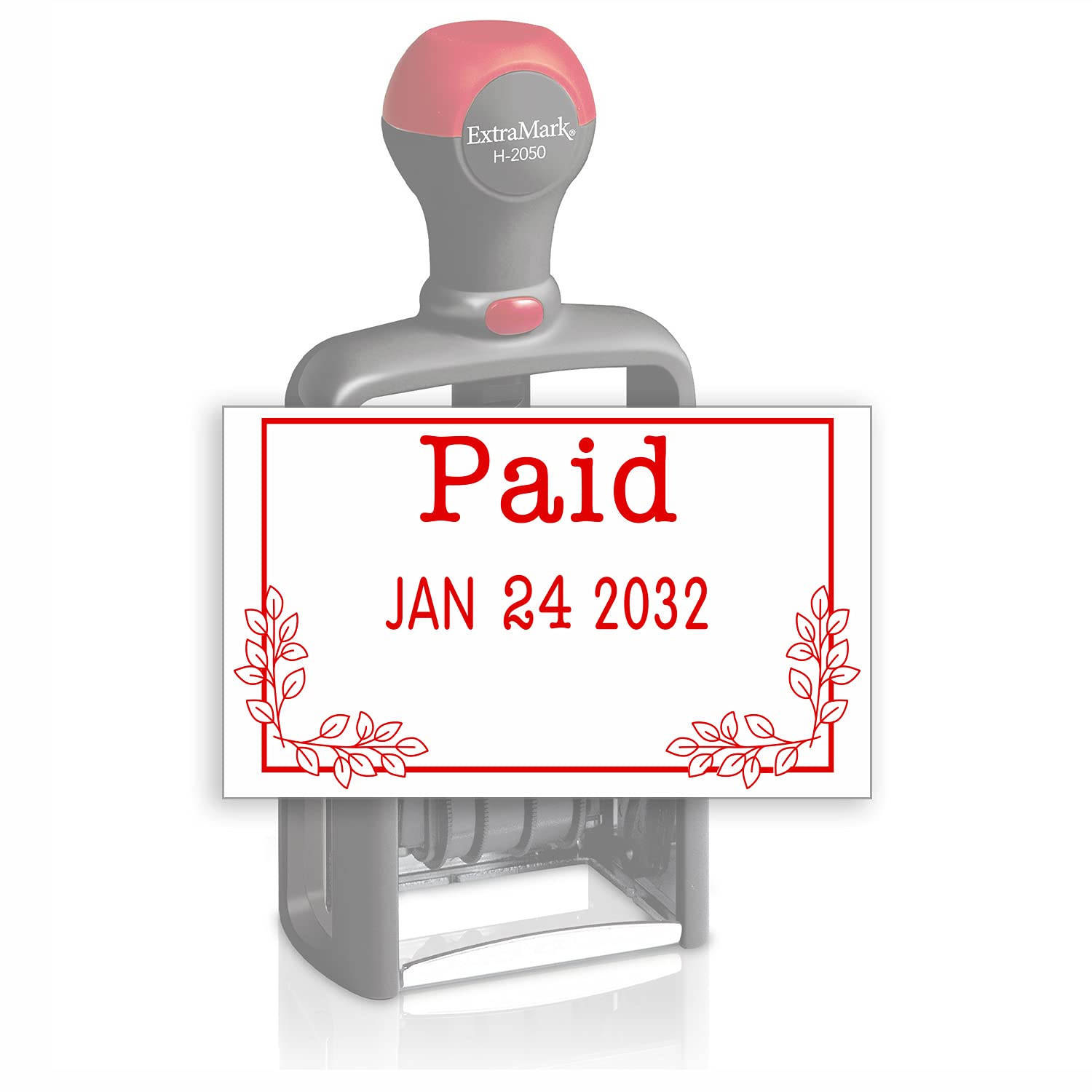 Amazon.com : Heavy Duty Style Office Date Stamp with Paid - Self Inking ...
