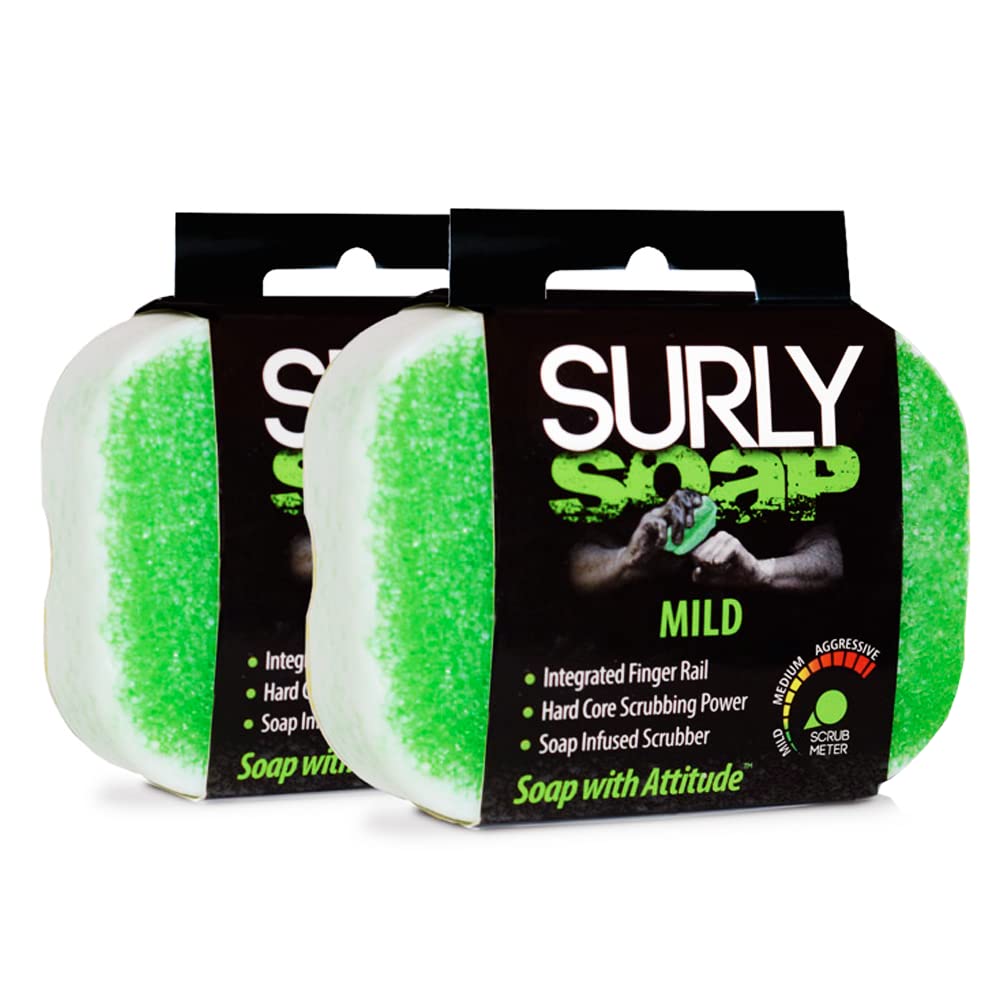Amazon.com : SURLY Soap SS007 Bar Soap with Attitude, Mild, 2-Pack ...