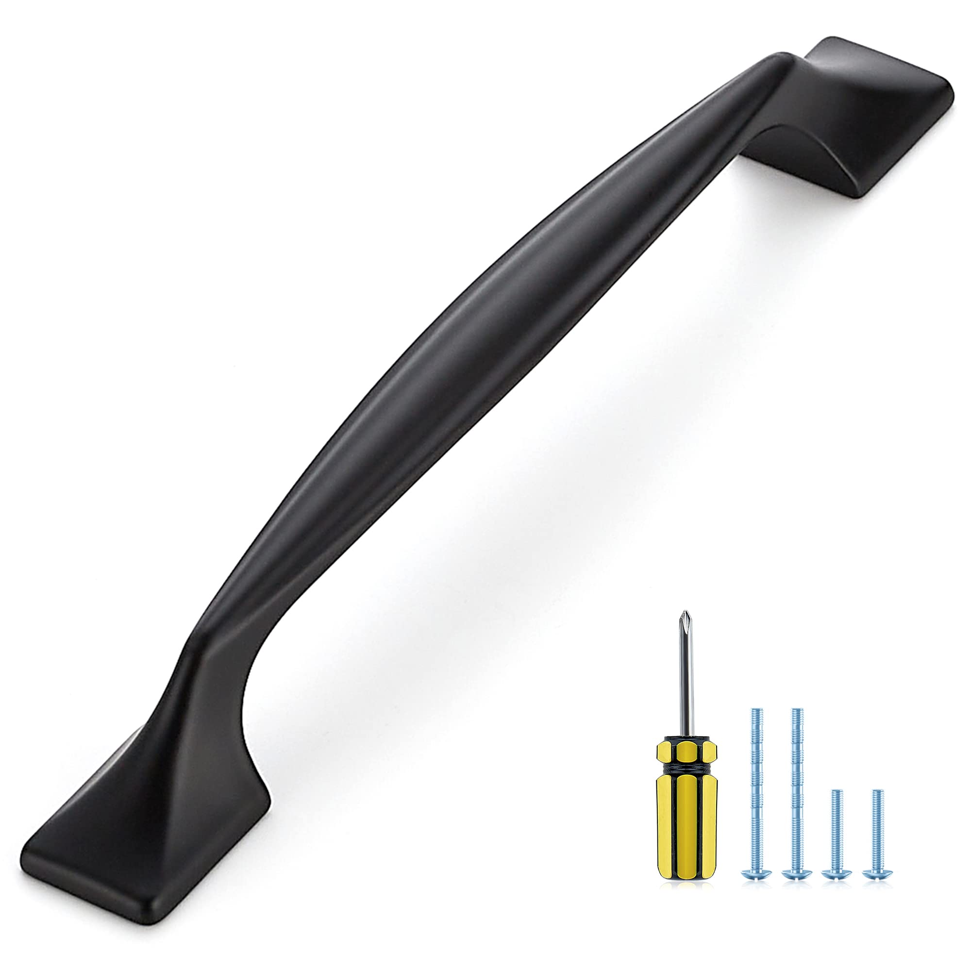 Ravinte 10 Pack Cabinet Handles Black Cabinet Pulls 5 Inch Kitchen ...