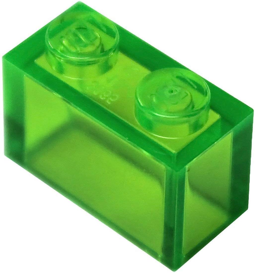 LEGO City - 20 Steine mit 1x2 Noppen" in transparent hell grün.: Amazon ...