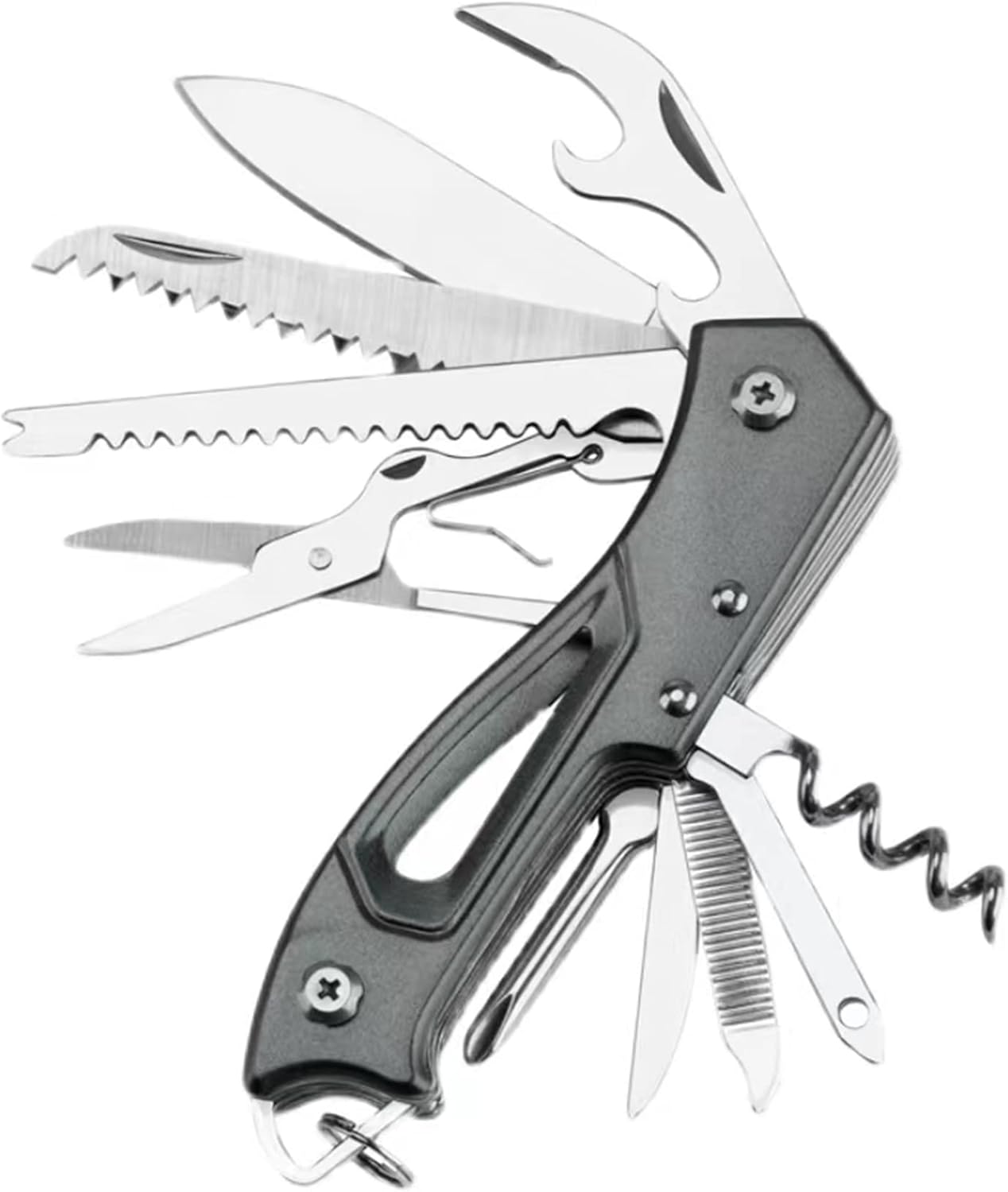 Multitool Key Ring Pocket Knife - 14 in 1 Multitools with Spring-Action ...