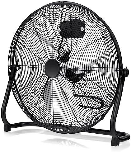 GiantexUK 20” High Velocity Floor Fan, 3 Speed Floor Standing Cooling ...