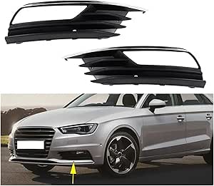 Amazon.com: DFKAHF Car Front Bumper Fog Light Cover Compatible For Audi ...