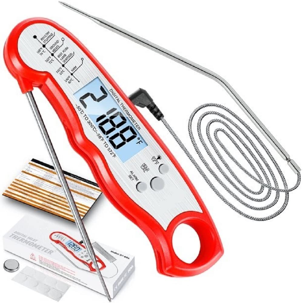 Amazon.com: Meat Thermometer for Cooking, 2-in-1 Instant Read Food ...