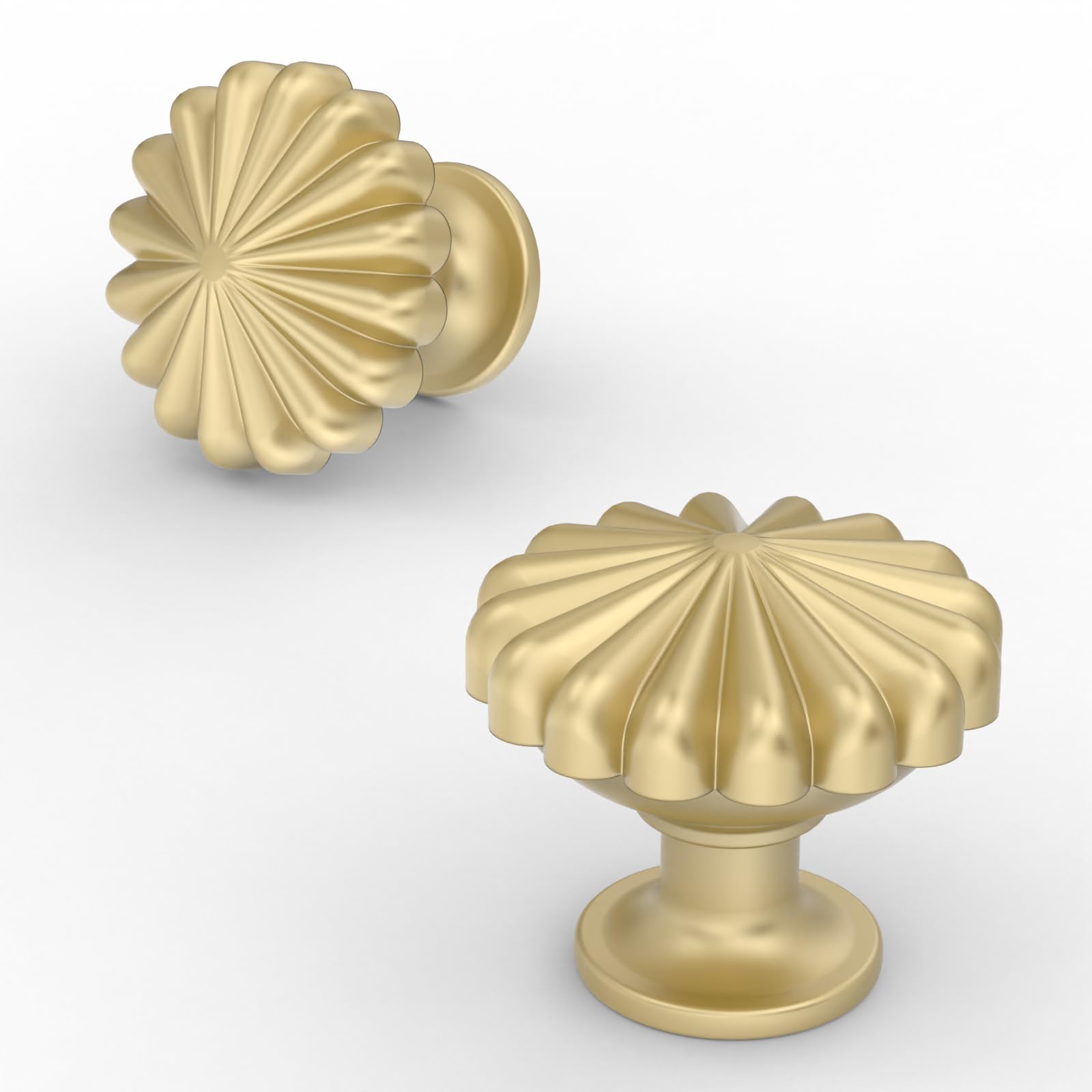 Snapklik.com : 10 Pack Brushed Gold Kitchen Cabinet Knobs Dresser Knobs ...