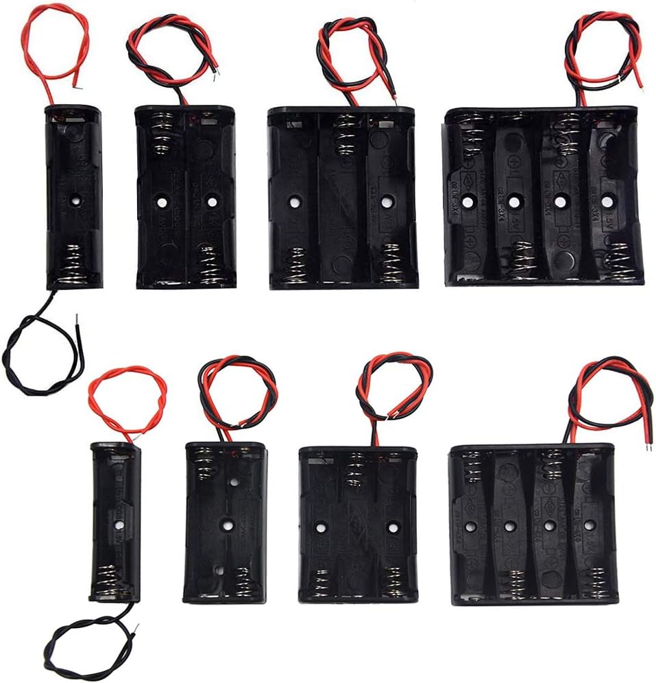Amazon.com: (Pack of 8)AA and AAA Battery Holders: 1Pc 1 AA Holder, 1Pc ...