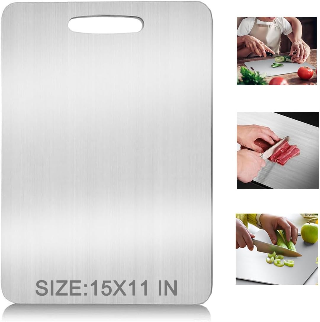 Amazon.com: Generic Titanium Cutting Board,Stainless Steel Food Grade ...