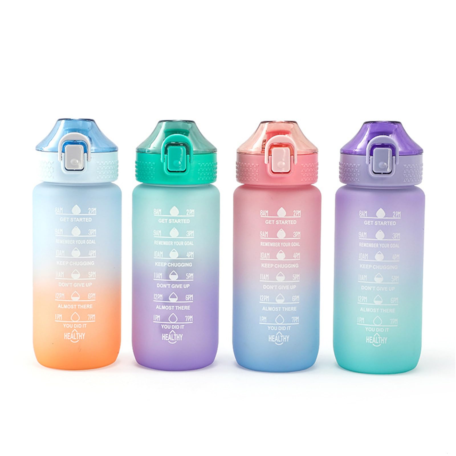 Amazon | 水筒 ボトル 大容量 ウォーターボトル 直飲み コップ 子供 プラスチック タイムマーカー付き 600ml 超軽量 耐冷耐熱 携帯便利 漏れ防止 登山用 キャンプ ランニング ...