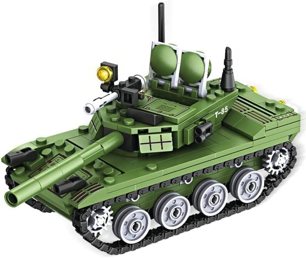 ENHANA Armed Tanks Building Block,Building Construction Brick Kits WW2 ...