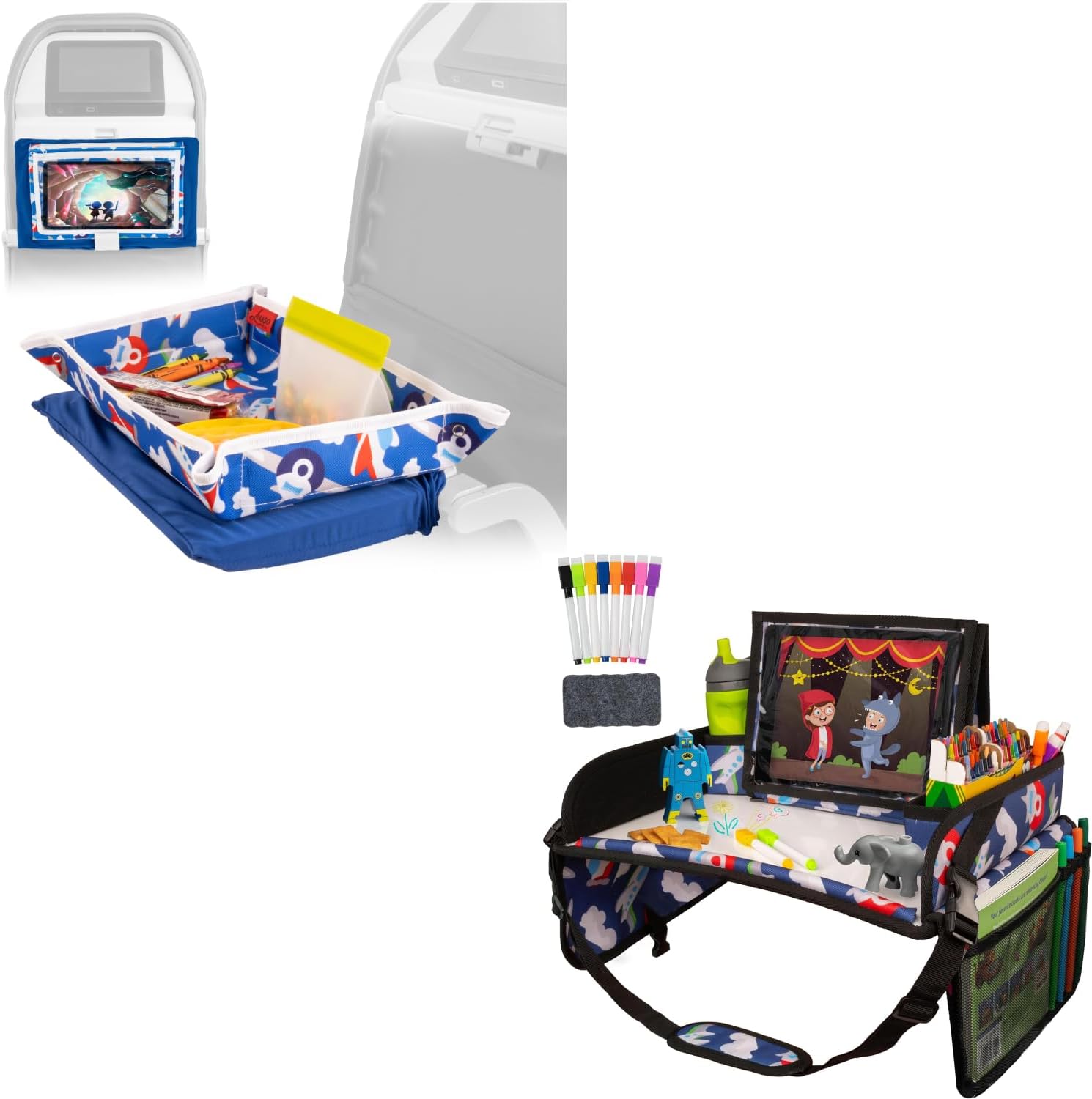 Amazon.com: Kids Tray Table Cover - Airplanes and Kids Travel Tray ...