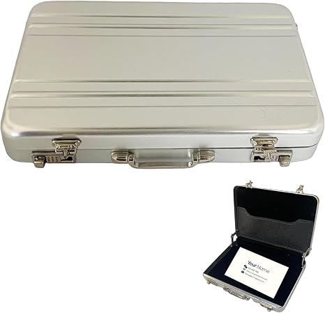 Amazon.com : YAFIYGI Mini Briefcase Prop Silver Small Fake Breif Case ...