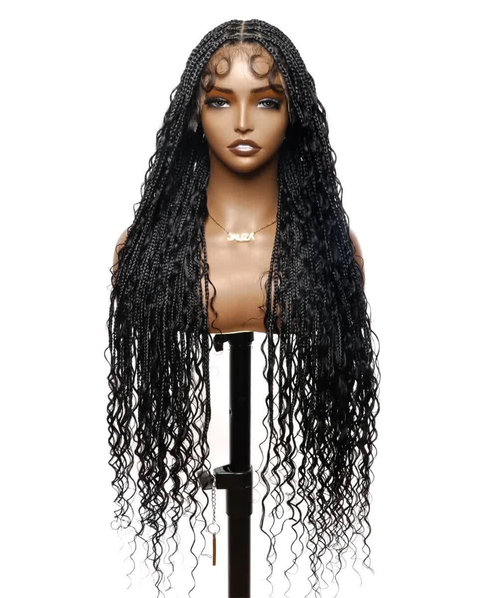 Amazon.com : JALIZA Pre Bleached High Density Knotless Boho Box Braided ...