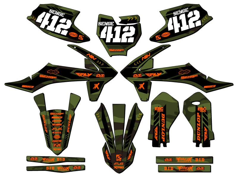 Amazon.com - 2020-2024 SX-E5 Apache Green Senge Graphics Complete Kit ...