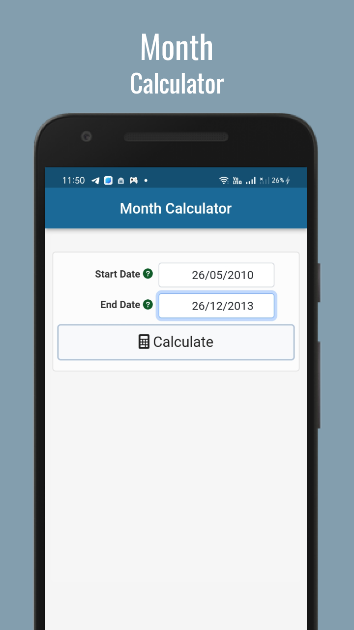 Month Calculator - App on Amazon Appstore