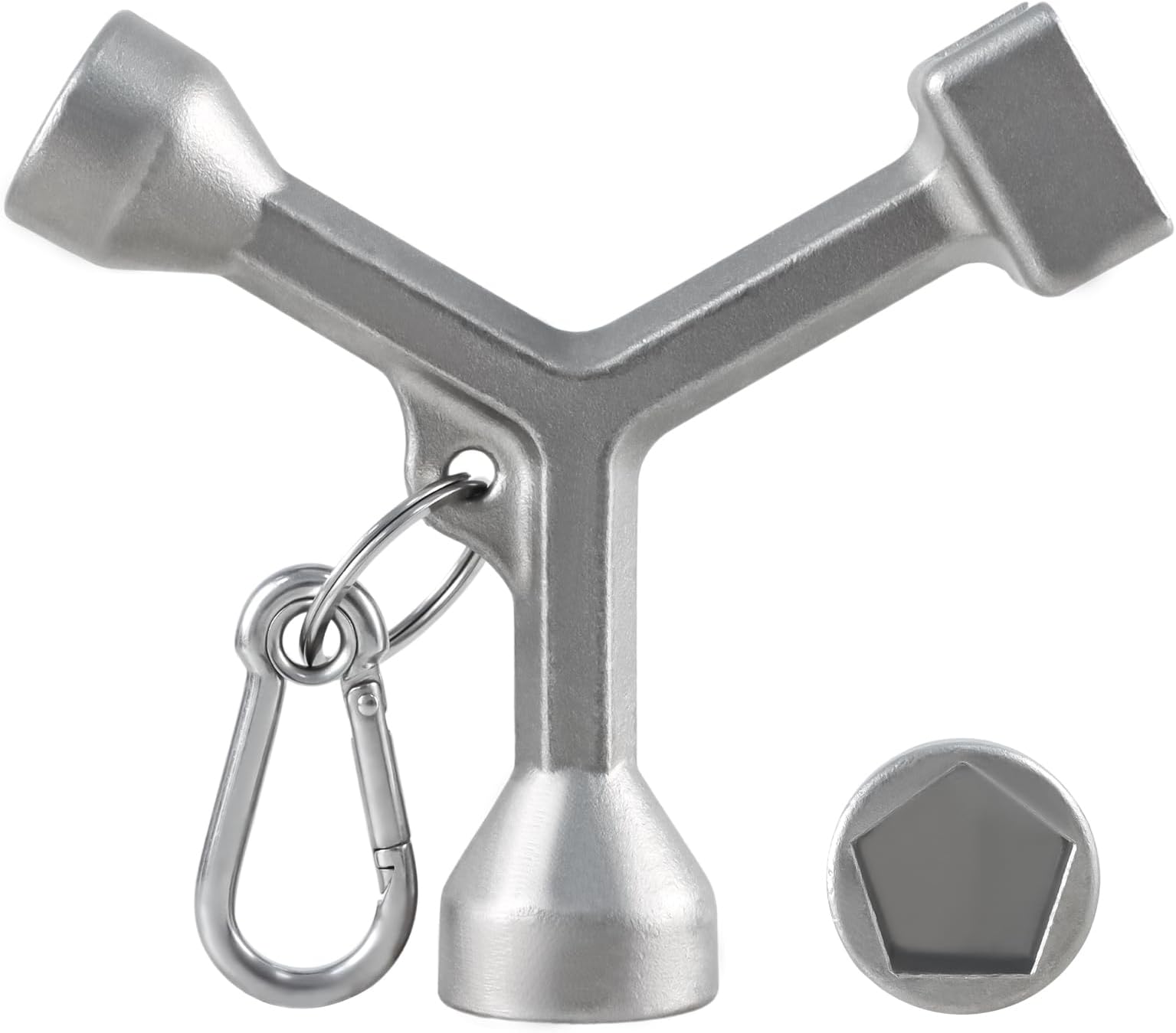 EVRBUL Upgraded Stainless 13/16" Penta Curb Box Key Wrench with Anti ...