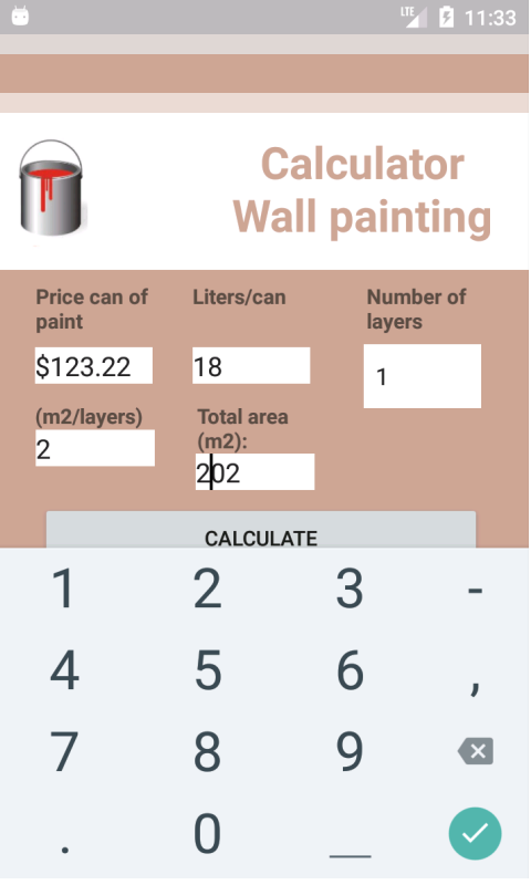Wall painting - Calculator - App on the Amazon Appstore