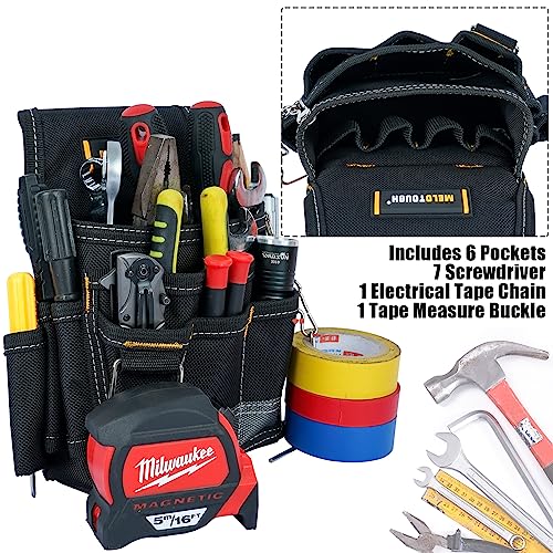 MELOTOUGH Electrician Tool Pouch Tool Belt Pouches with Belt Clip ...