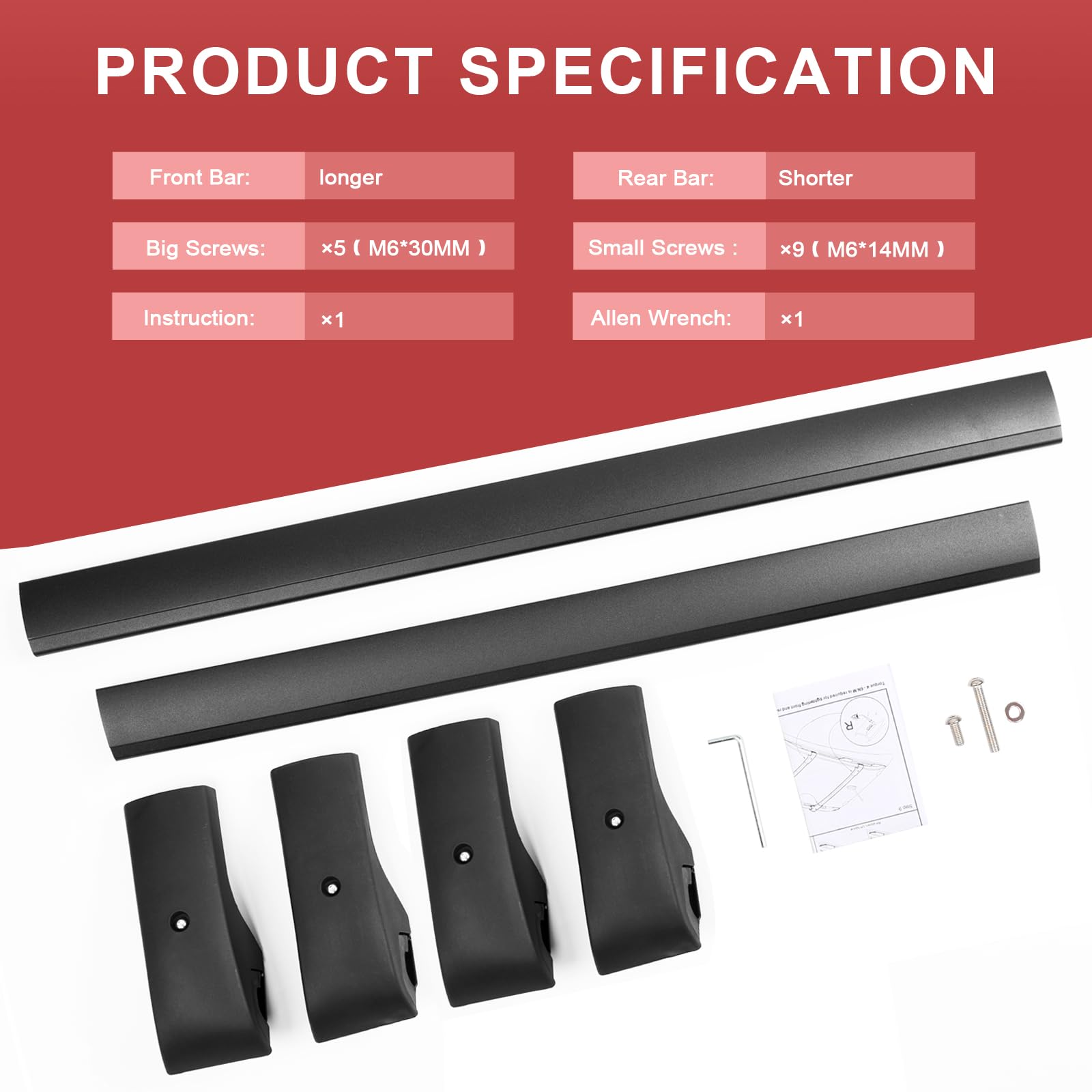 Snapklik.com : KINGGERI Roof Racks Cross Bars Replacement For Toyota ...