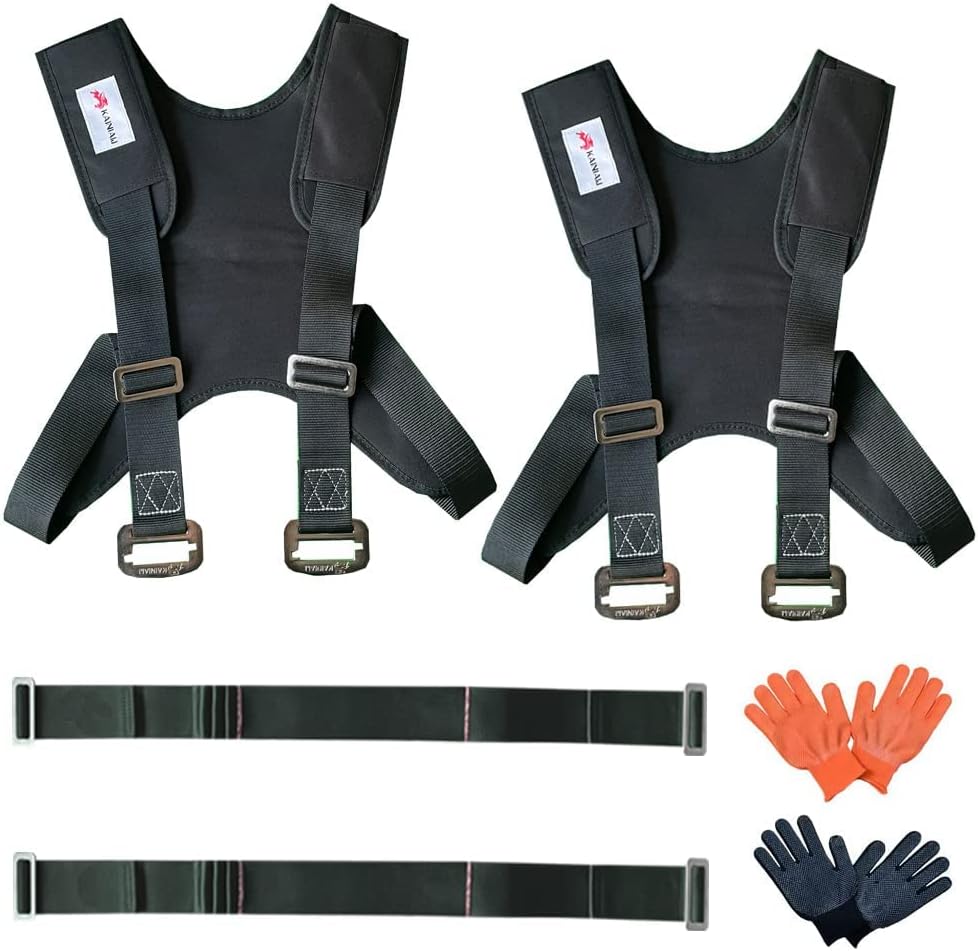 MAXBROTHERS Sangles de déménagement pour 2 déménageurs, système de ...