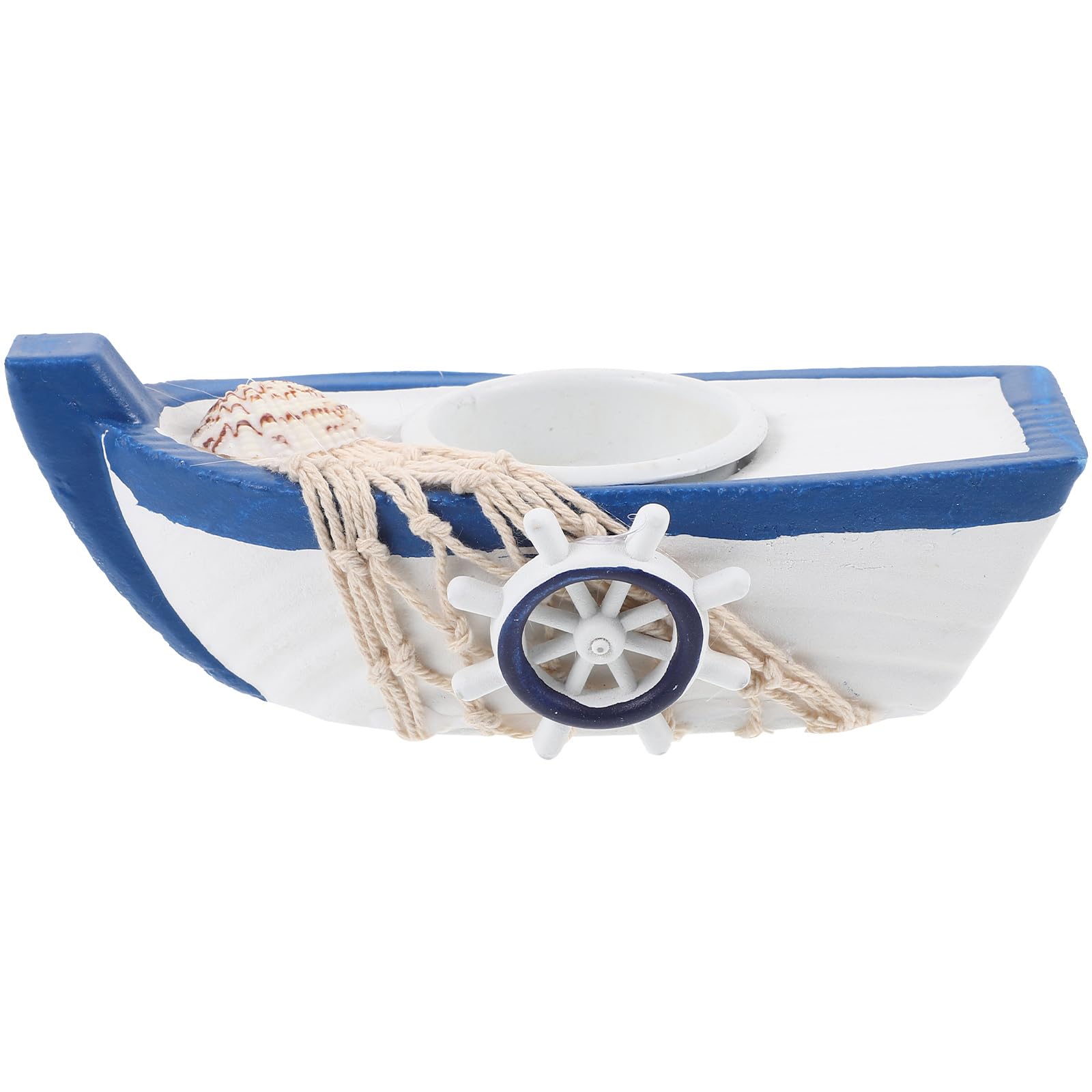 Amazon.com: Abaodam Nautical Sailboat Candle Holder Coastal Beach Resin ...