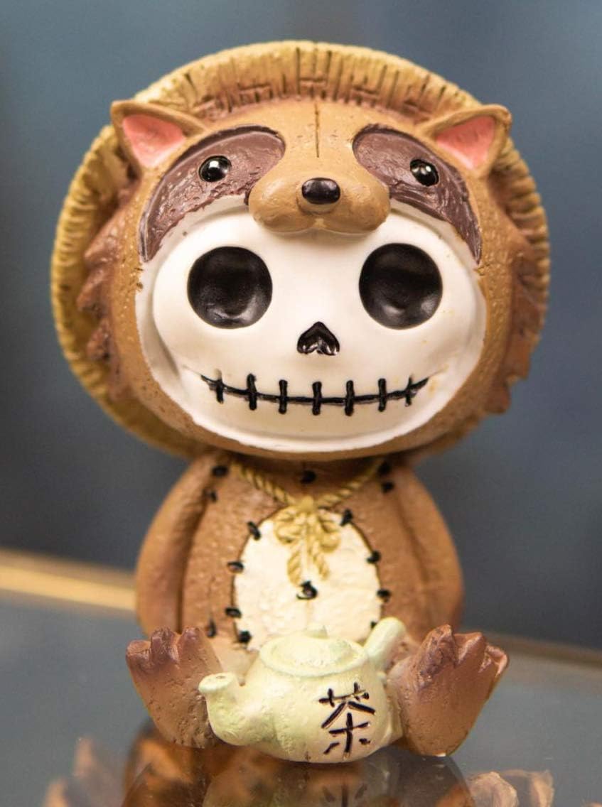 Amazon.com: Ebros Furry Bones Japanese Raccoon Dog Tanuki Skeleton ...