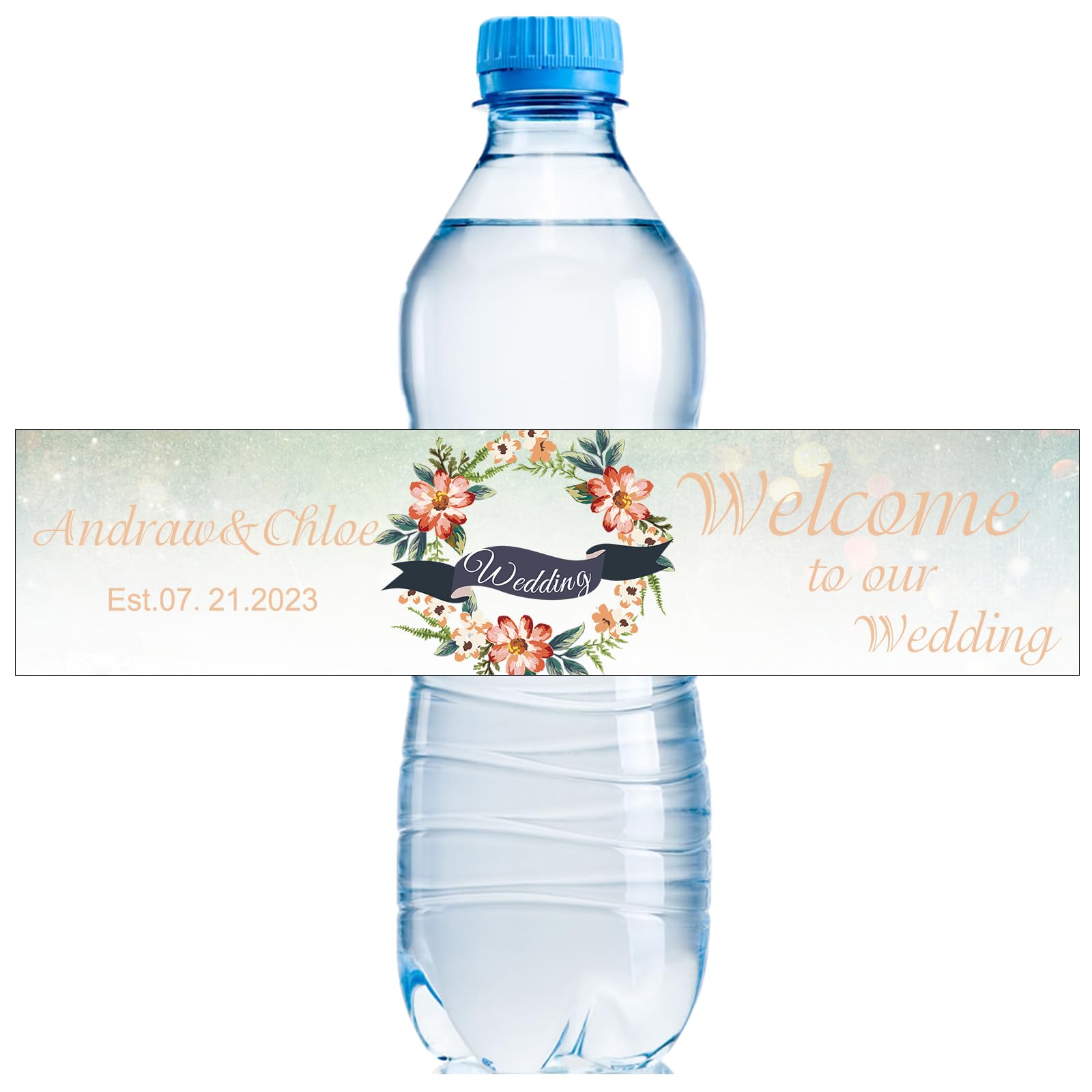 Bottled Water Personalized For Weddings Water Bottle Labels Wedding