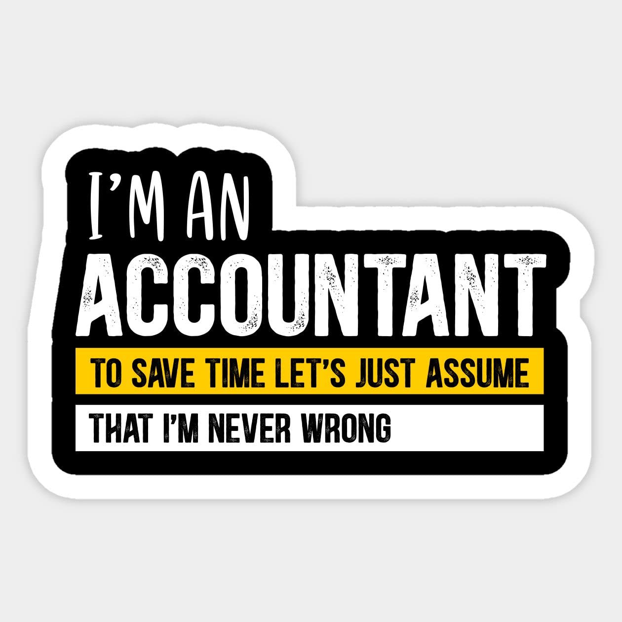 Amazon.com - Funny Tax Season Accounting Sticker | Vinyl | Decal for ...