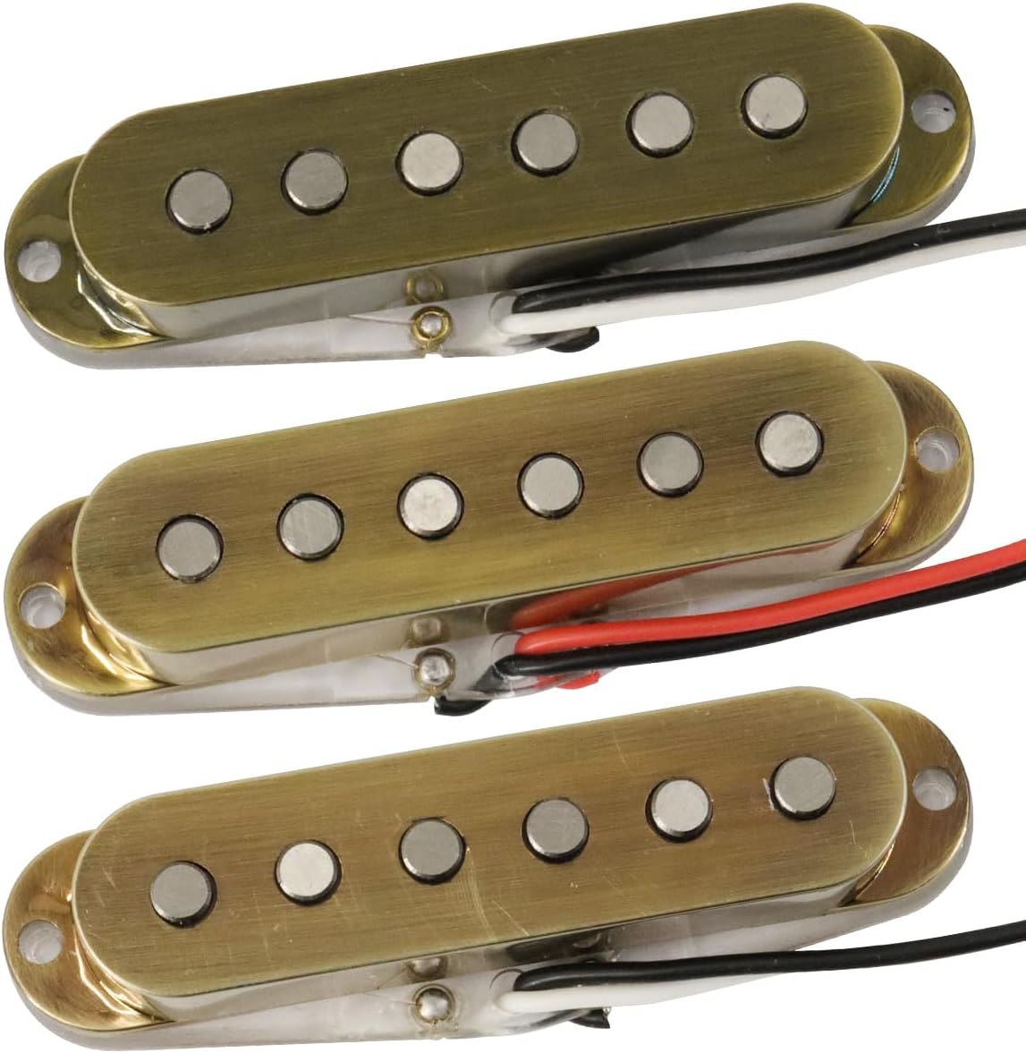 Amazon.com: Ogdni Alnico 5 Strat Guitar Pickup Set Single Coil Pickups ...