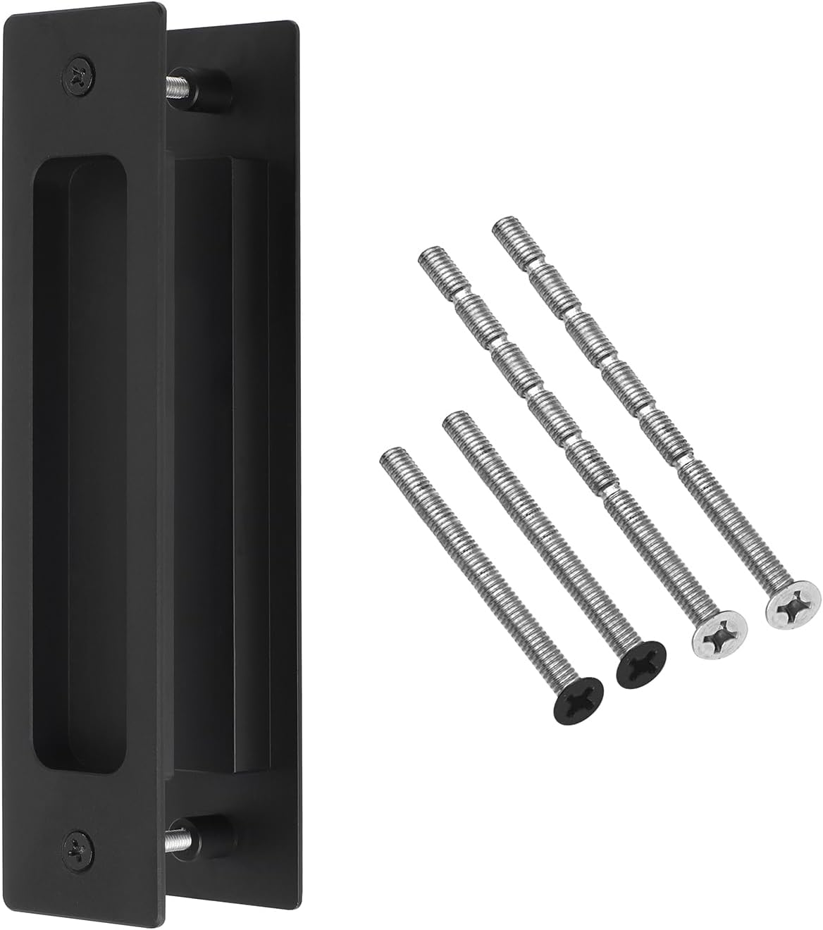 Amazon.com: BaiNong Matte Black Concealed Pocket Door Handles - Modern ...