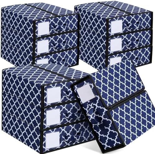 Amazon.com: Menkxi 10 Pack Bed Sheet Organizer and Storage Foldable ...
