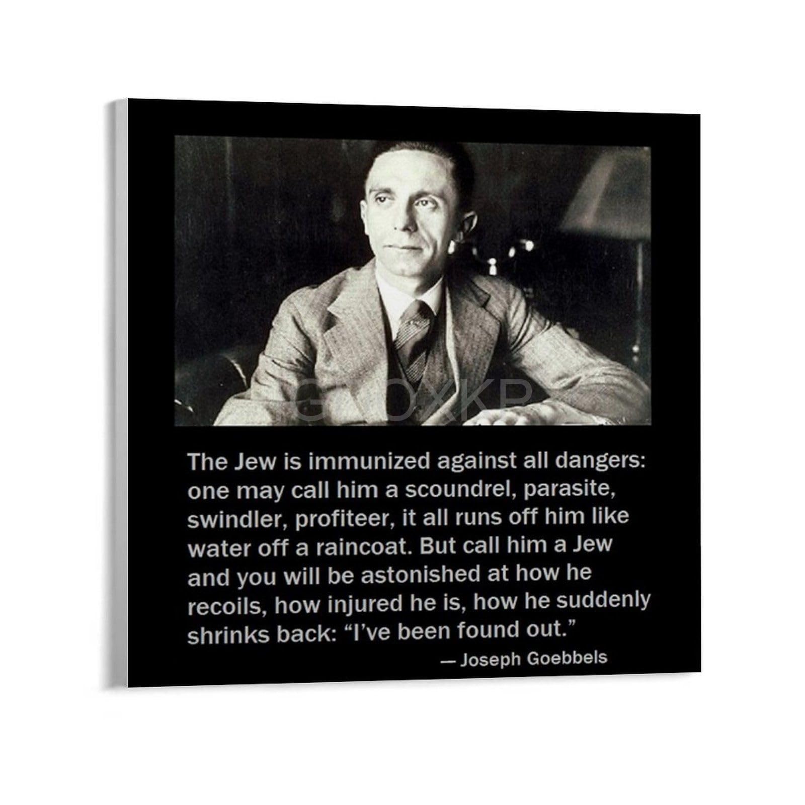 Joseph Goebbels Propaganda Quotes Framed And Ink Signed Photograph Of