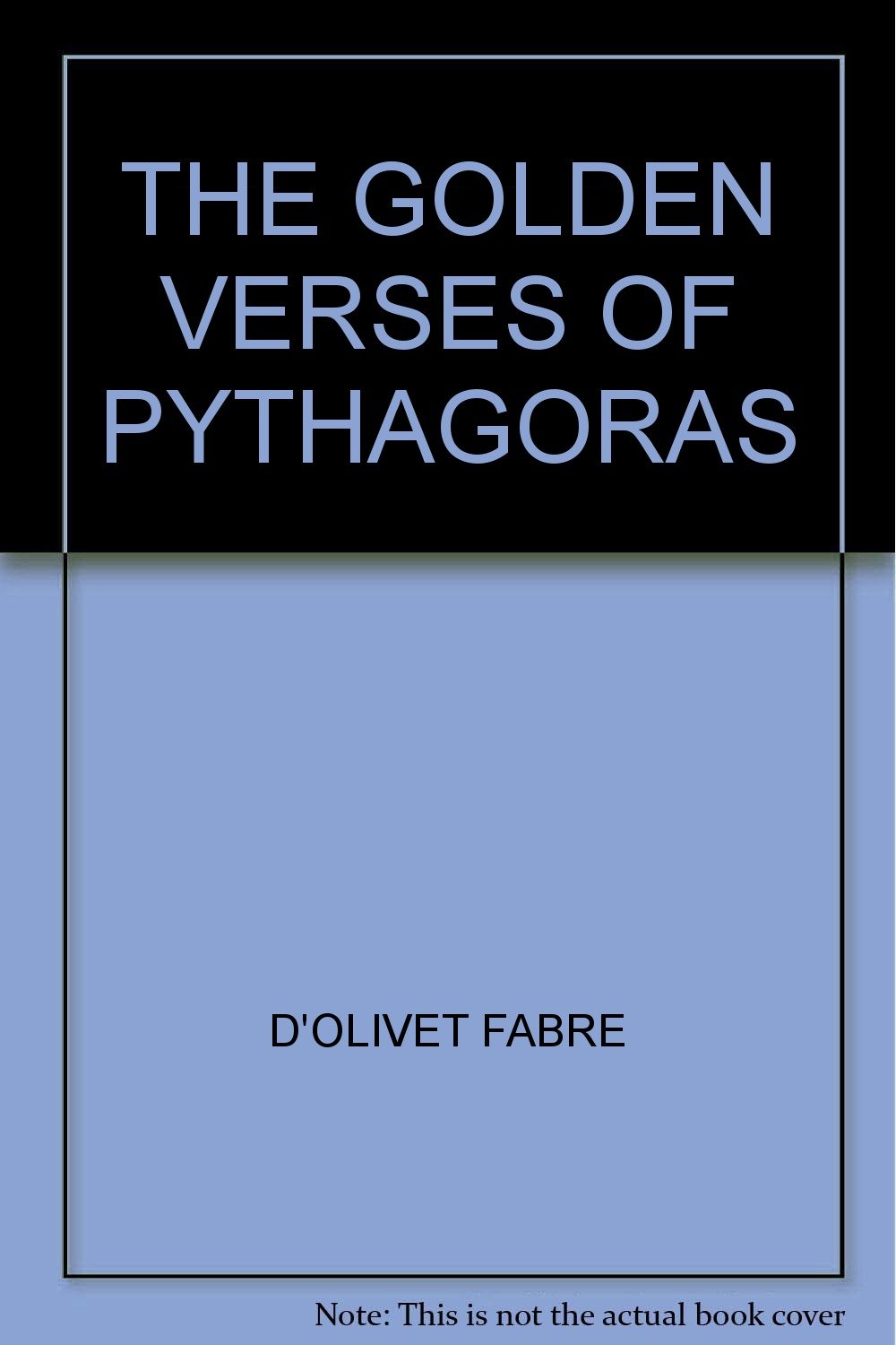 The Golden Verse of Pythagoras - | Amazon.com.au | Books