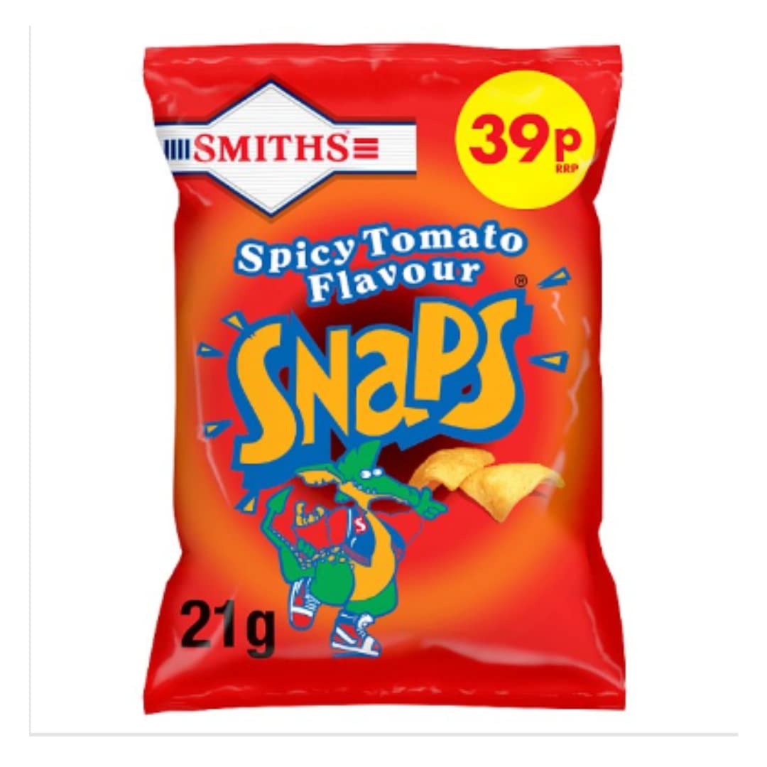 Smiths Snaps Spicy Tomato Snacks 39p 21g x Case of 30 : Amazon.co.uk ...