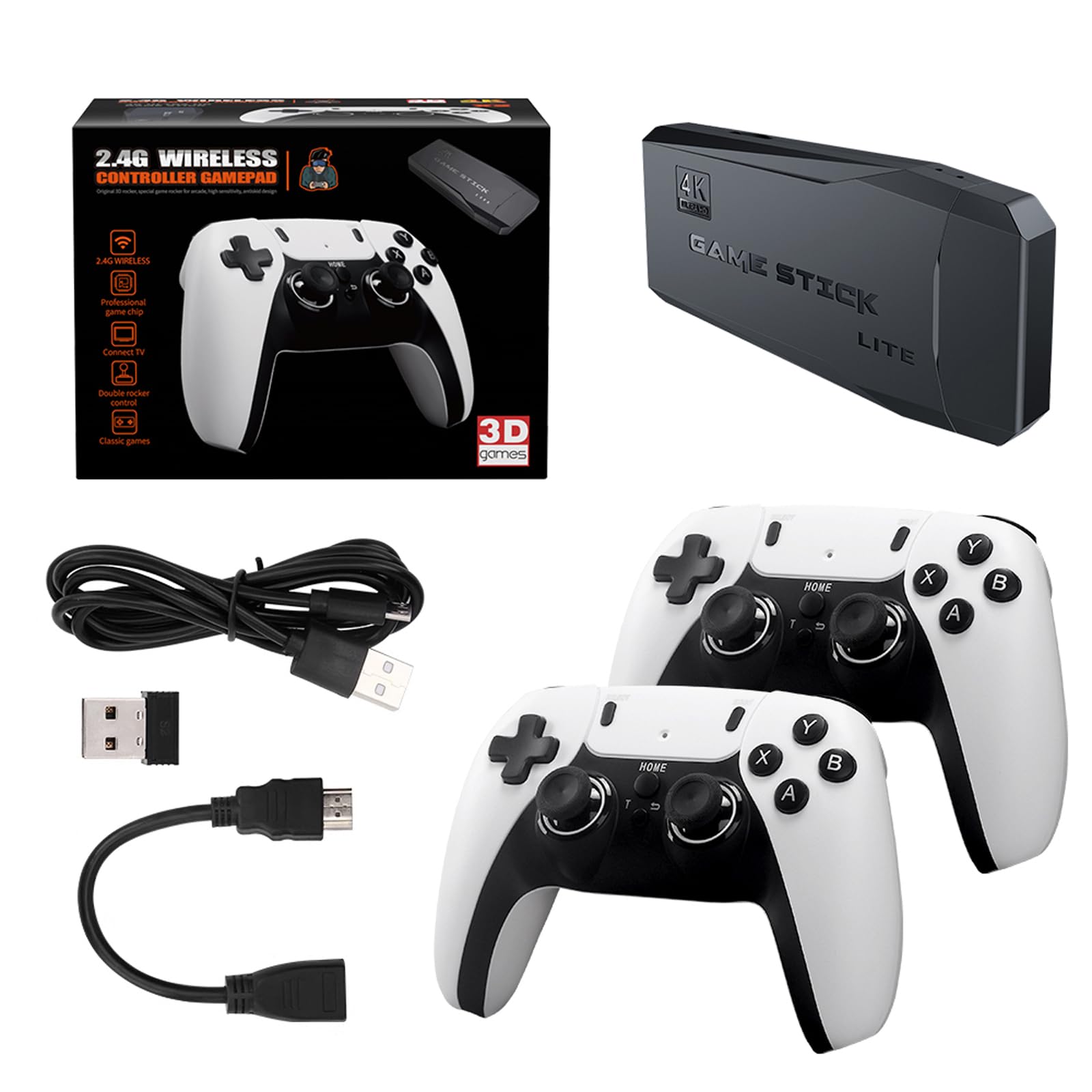 Amazon.com: Wireless Retro Game Console, Nostalgia Stick Game, 20,000 ...