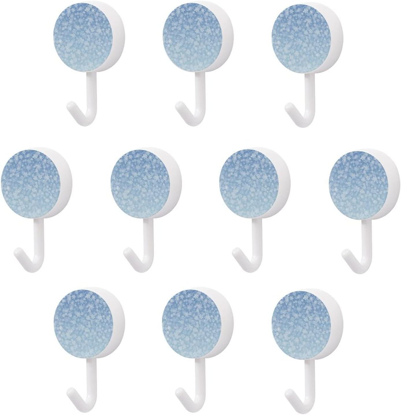Amazon.com: 10 Same Round Circle Plastic Hooks, Stick On Wall Kitchen ...