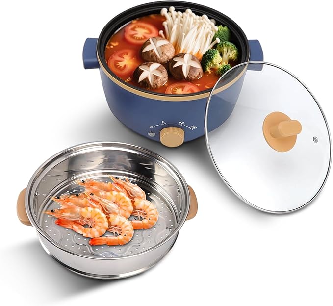 Amazon.com: Natudeco 2.5L Electric Cooker Hot Pot Multifunction Food ...