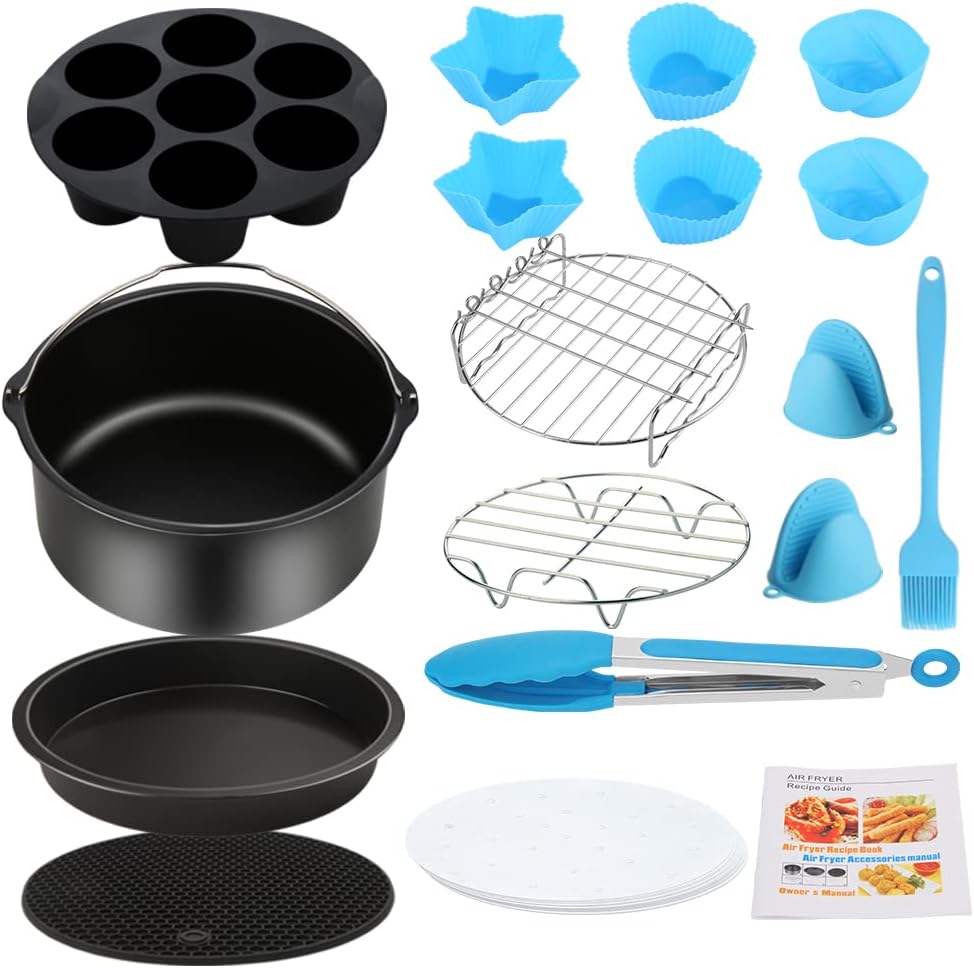 Amazon.com: Dash 6-Piece Air Fryer Accessory Kit, 2 Quart, Compact ...