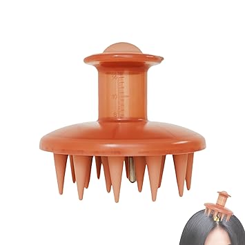 Amazon.com : Silicon Scalp Massage Comb - Hair Oil Applicator Brush ...