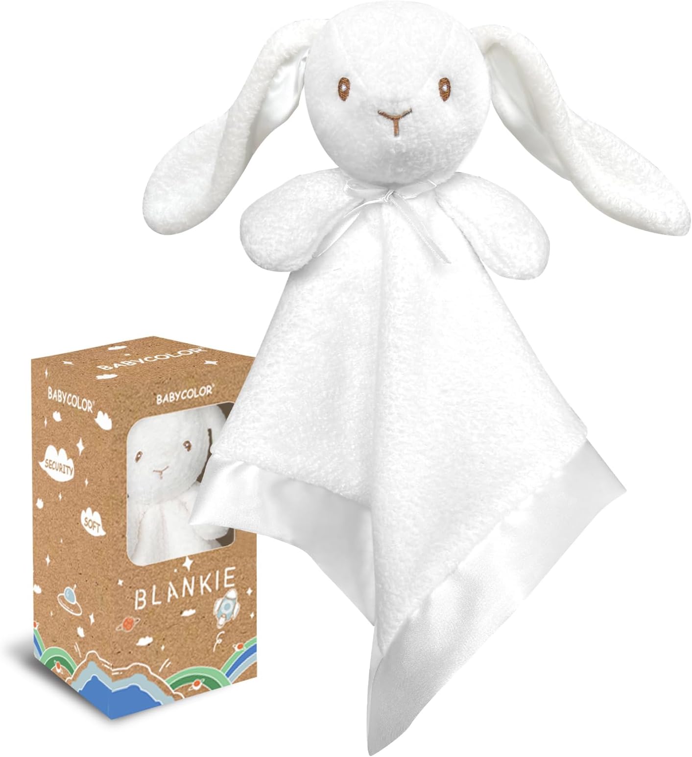 Amazon.com: Bunny Baby Security Blanket Loveys for Babies Boys Girls ...