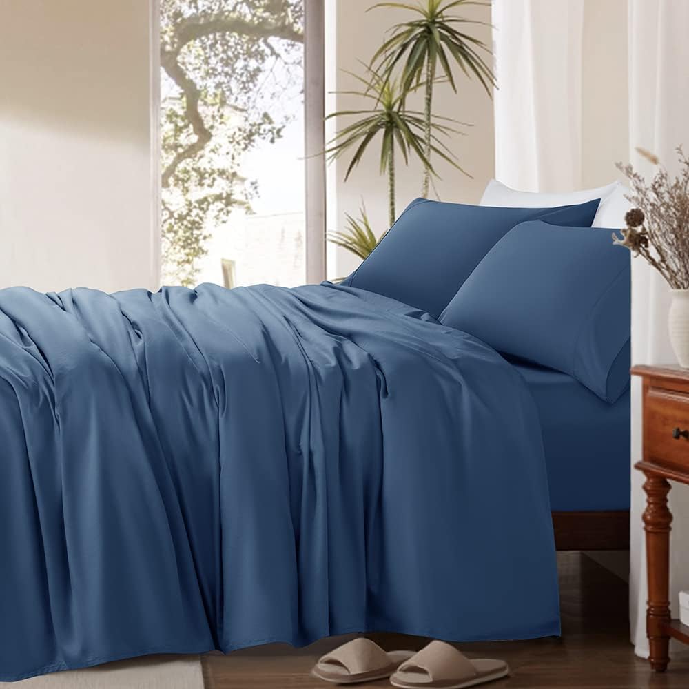Amazon.com: SONORO KATE 1000 Thread Count Cotton Full Size Sheets ...